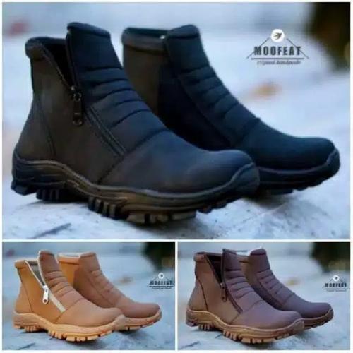 Jual SEPATU SAFETY BOOTS RESLETING TANPA TALI MODEL TERBARU UJUNG BESI ...