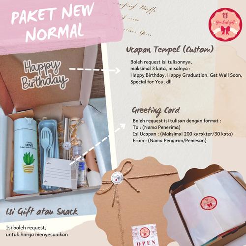 Jual GIFT BOX PAKET NEW NORMAL KIT EDITION HAMPERS MURAH - + Coklat ...