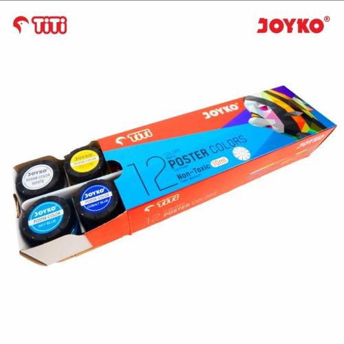 Jual Poster Color Cat Poster Joyko TiTi POC-10ML-12 Colors 1 Box 12 Pcs ...