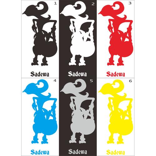 Jual Stiker Cutting TOKOH WAYANG PANDAWA 5 SADEWA - Hitam - Kota ...
