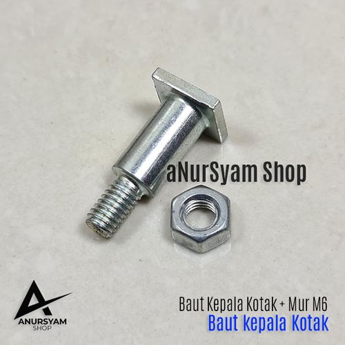 Jual Baut Kepala Kotak M6 + Mur / Baut Kepala Persegi - Kota Cilegon ...