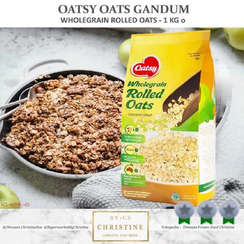 Jual OATSY OATMEAL ROLLED OATS GANDUM OATMEAL UTUH OATSY OAT 1 KG ...