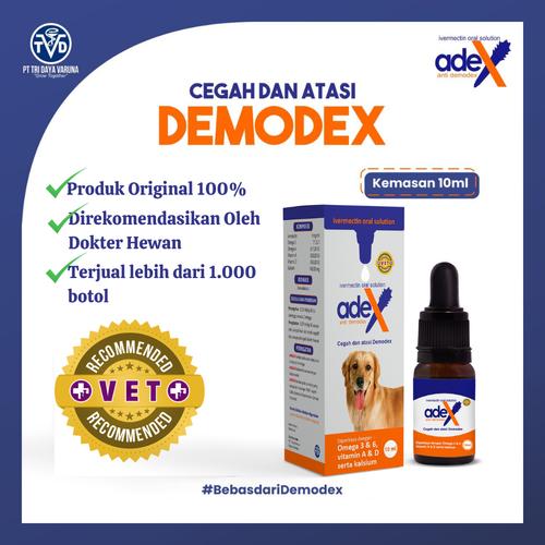 Promo Obat demodex demodek kudis gudikan botak pada anjing sirup adex 10 ml - Kota Bogor - PT ...