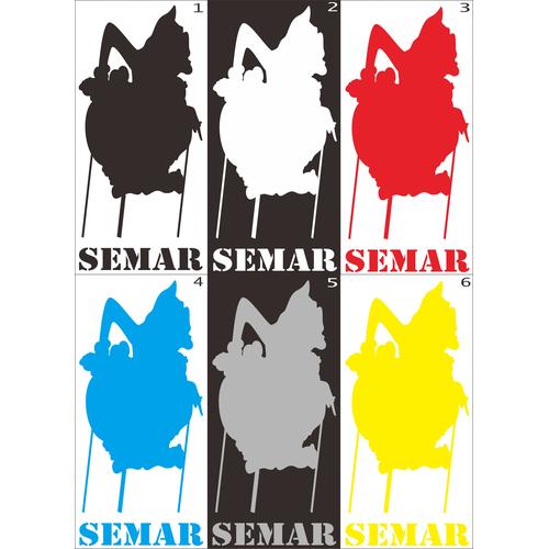 Jual Sticker Cutting TOKOH PEWAYANGAN (PUNOKAWAN) - Hitam, Semar - Kota ...