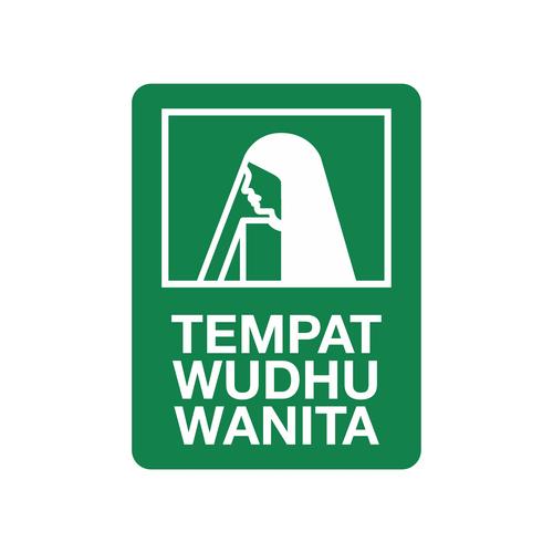 Jual Rambu Tempat Wudhu Wanita 20cm x 15cm Acrylic - Kota Bandung ...