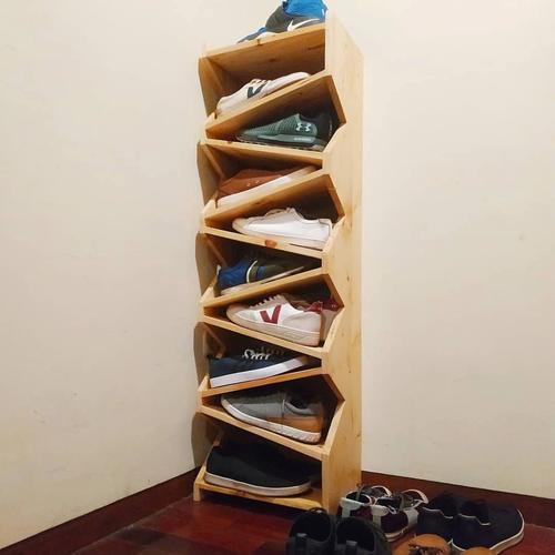 Jual tempat sepatu / rak sepatu unik (jati belanda) ukuran - Jakarta ...