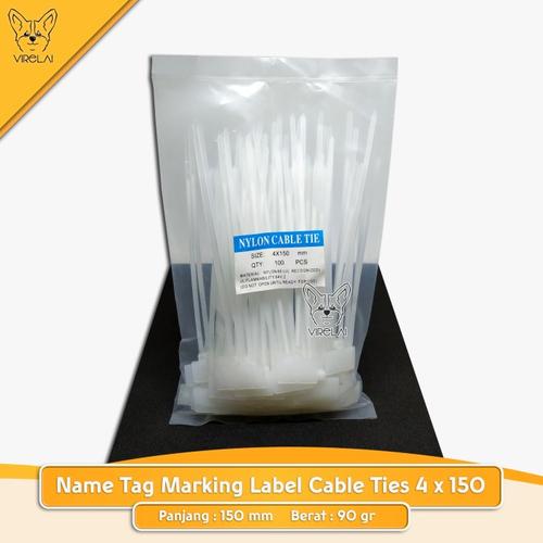 Promo Name Tag Marking Label Kabel Tis Bendera / Cable Ties 4 x 150 / ...