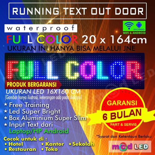 Jual RUNNING TEXT P10 16X160 DOUBLE SIDE FULL COLOR OUTDOOR - Jakarta ...