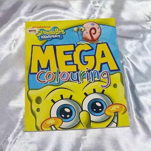 Jual buku warnai / Spongebob / Mega Colouring / Preloved - Jakarta ...