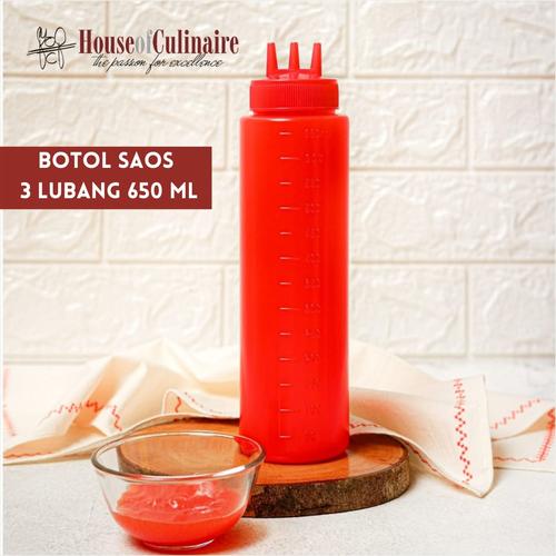 Jual Botol Saos 3 Lubang Botol Minyak Mayones Kecap Plastik Pencet 650 ...