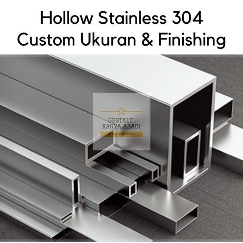 Jual Hollow Stainless 20 x 60 mm Pipa Kotak Holo Stenlis 304 Hairline ...