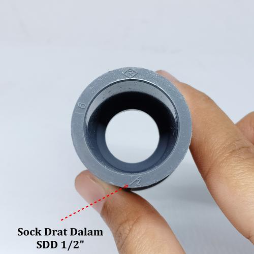 Jual SDD Sock Drat Dalam Fitting Pipa PVC 1/2" inch Rucika - Kab ...