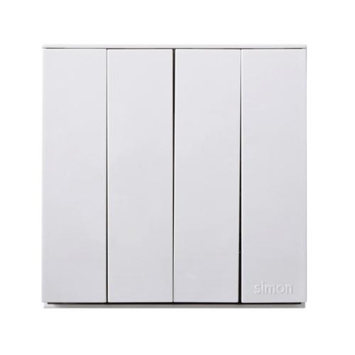 Jual Saklar Simon E6 4 gang 1 arah switch with LED Indicator White ...