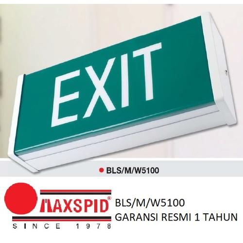 Jual MAXSPID EMERGENCY EXIT LIGHT BOXSTER BLS/M/W5100 Garansi Resmi 1 ...