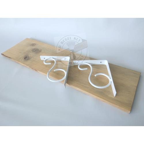 Jual rak ambalan kayu tempel dinding | satu sett ambalan kayu plus besi ...