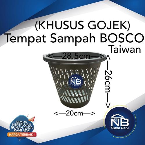 Jual Tempat Sampah Bulet Keranjang Sampah BOSCO Taiwan Silver - Kota ...