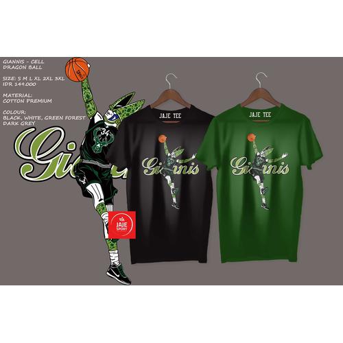 Jual KAOS BASKET NBA GIANNIS ANTETOKOUNMPO CELL DRAGON BALL MILWAUKEE ...