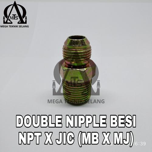 Jual Double Nepel Besi 1" NPT X JIC #3000 Double Nipple 1 MB X MJ ...