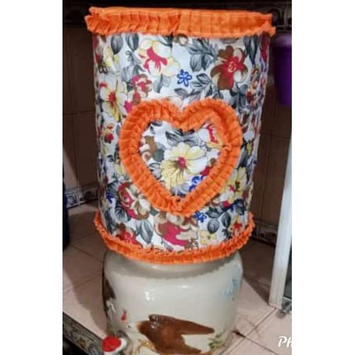 Jual Sarung Galon Air Minum / Penutup Galon Dispenser Besar motif Bunga ...