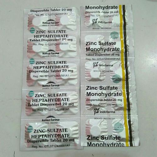 Jual Zinc 20mg isi 10 tablet kimia farma/indofarma - Kota Bekasi ...