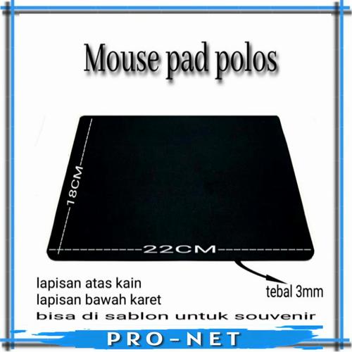Jual Mouse pad hitam polos 22 cm x 18 cm - Jakarta Pusat - PRO-NET ...