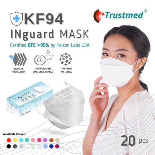 Jual Trustmed KF94 Inguard Mask 4 ply | Pure White - Kota Surabaya ...