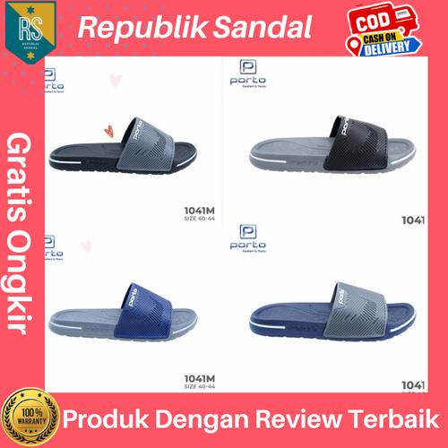 Jual Sandal PORTO 1041M 40-44 Sandal Pria Selop Slip On Casual Karet ...
