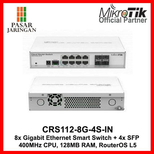 Jual MIKROTIK CRS112-8G-4S-IN Cloud Router Switch Layer3 8port Gigabit ...