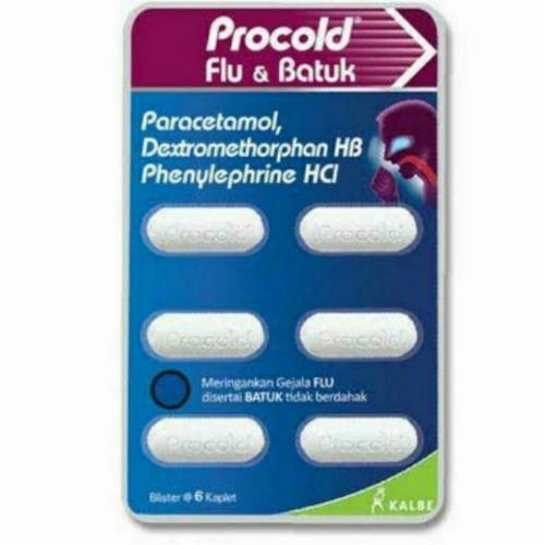 Jual procold flu dan batuk cap new per strip 6 capsul jamin ori ...