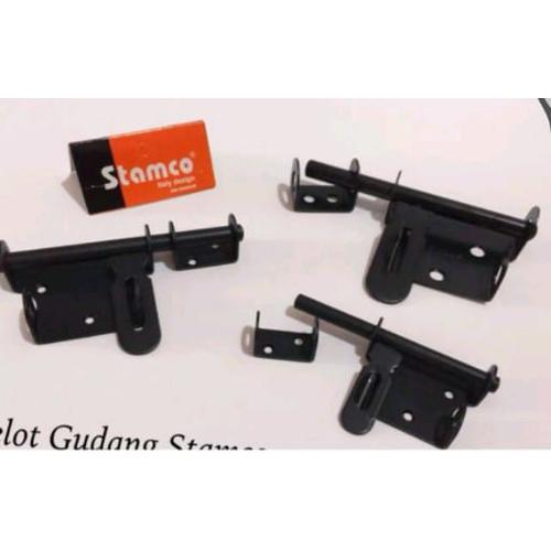 Jual Grendel/Slot Pintu/Jendela Overfall Gudang [STAMCO] - Hitam - 2 ...