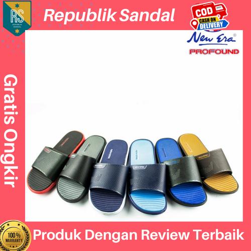 Jual Sandal slop laki new era MB 1245 / sandal selop pria 40-44 - Biru ...