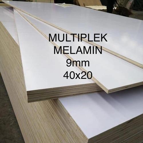 Promo Multiplek / Triplek melamin putih 9mm (40x20)cm, melaminto ...