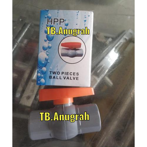 Jual Ball Valve / Stop Kran PVC 1/2 Inch Inci Stop Keran Air HPP 1/2Inch - Kota Bekasi - TB ...