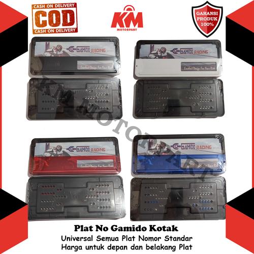 Jual Tutup Plat Nomor Gamido Cover Pelindung Plat Motor Bentuk Kotak ...