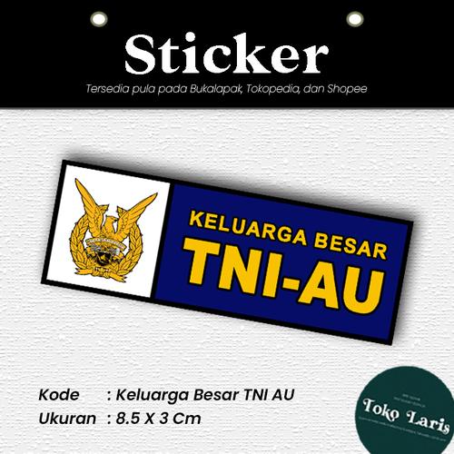 Jual Sticker Plat Motor Dan Mobil Keluarga Besar TNI AU - Kab. Bogor ...