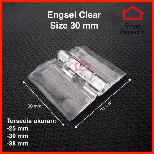 Jual Engsel Akrilik 3 cm / Bening Acrylic 30 Kupu Transparan Hinge ...