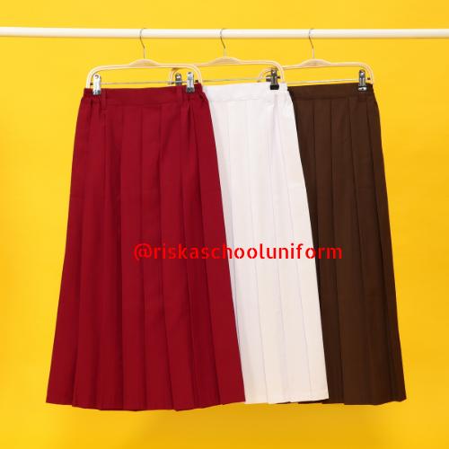 Jual Rok Rempel Panjang SD Size Besar (Merah, Putih, Pramuka) - Merah, 16 - Kota Bandung - Riska ...