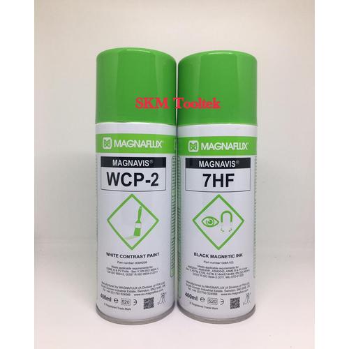 Jual Magnaflux Magnavis Set 7HF Black Magnetic Ink & WCP-2 White ...