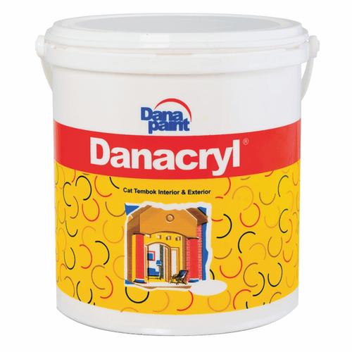Jual DANAPAINT DANACRYL 267-BLACK MATT 2.5 L / CAT TEMBOK WARNA HITAM ...
