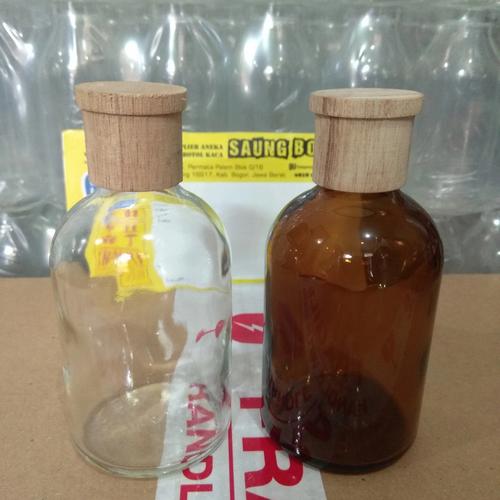 Jual BOTOL KACA REED DIFFUSER 100 ML COVER TUTUP KAYU - Clear - Kab ...