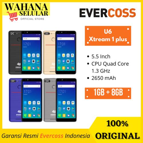 Promo EVERCOSS Xtream 1 Plus U6 - Garansi Resmi Evercoss - FS Black ...
