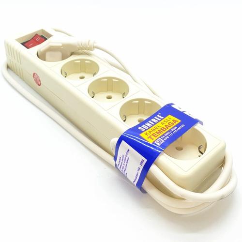 Jual FSK-15 1,5M 5L Sunfree Stop Kontak Arde Switch 1,5 Meter 5 Lubang ...