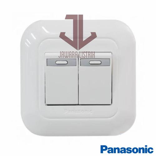 Jual PANASONIC SAKLAR SERI DOUBLE WIDE SERIES WEJ78029 + WEJ5531 PUTIH ...