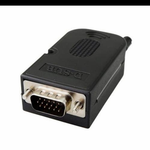Jual CONECTOR VGA MALE FEMALE MODEL TERMINAL HARGA PER 1 PCS - MALE ...