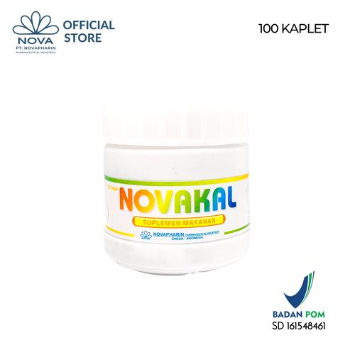 Jual NOVAKAL 500mg 100 KAPLET / KALSIUM LAKTAT / Novapharin - Kota ...