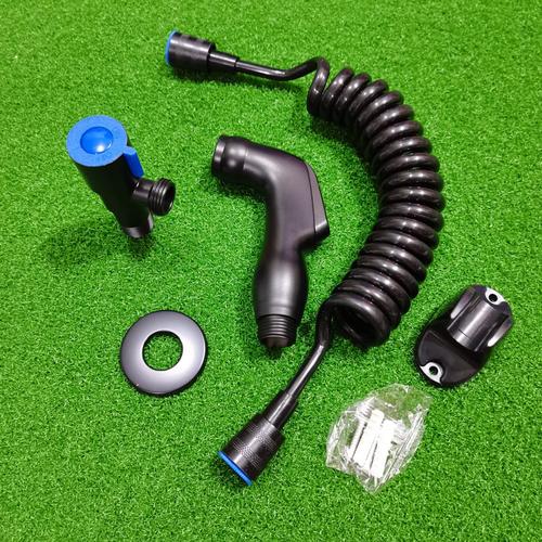 Jual paket Jet shower Toilet HITAM Telpon a57/Stop Kran Stainless hitam ...