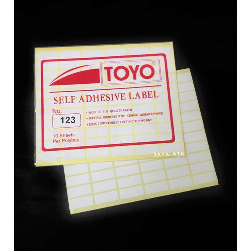 Jual STIKER LABEL NAMA PUTIH 123 KECIL 11 X 30 MM ISI 10 LBR STICKER ...
