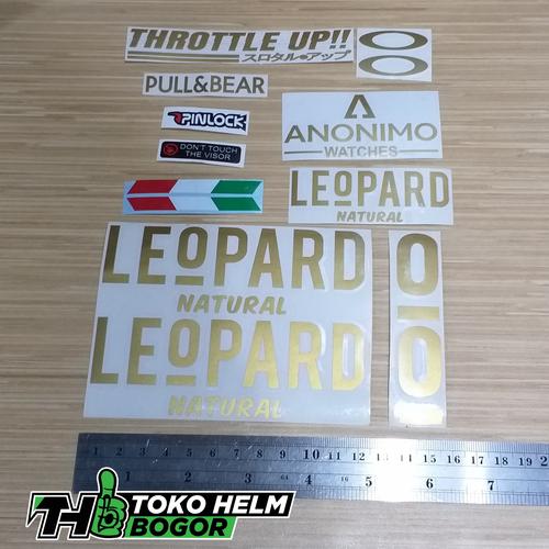 Jual stiker set helm Leopard GOLD - Kab. Bogor - TOKO HELM BOGOR ...