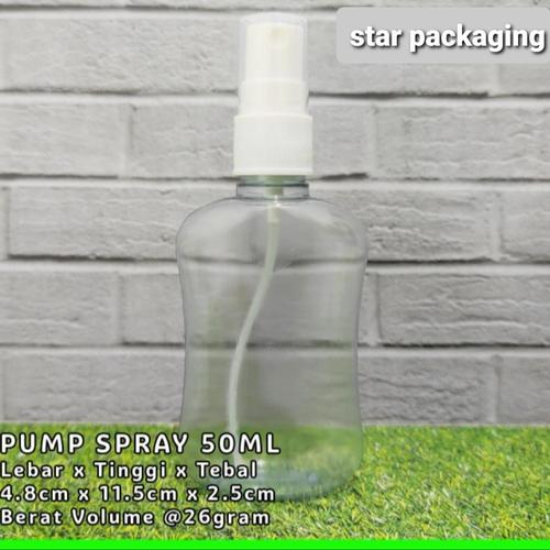 Jual Botol Spray 50ml Botol Oval 50ml Botol Handsanitizer Disinfektan ...