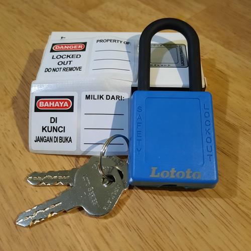 Jual Gembok Safety Loto Padlock Safety Lockout Tagout LOTOTO L406 Biru ...